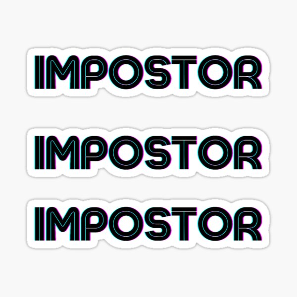 "Among Us Impostor" Sticker for Sale by expressbubble | Redbubble