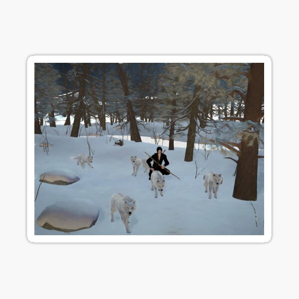 "Winter Wolves" Sticker for Sale by JoelBisaillon | Redbubble