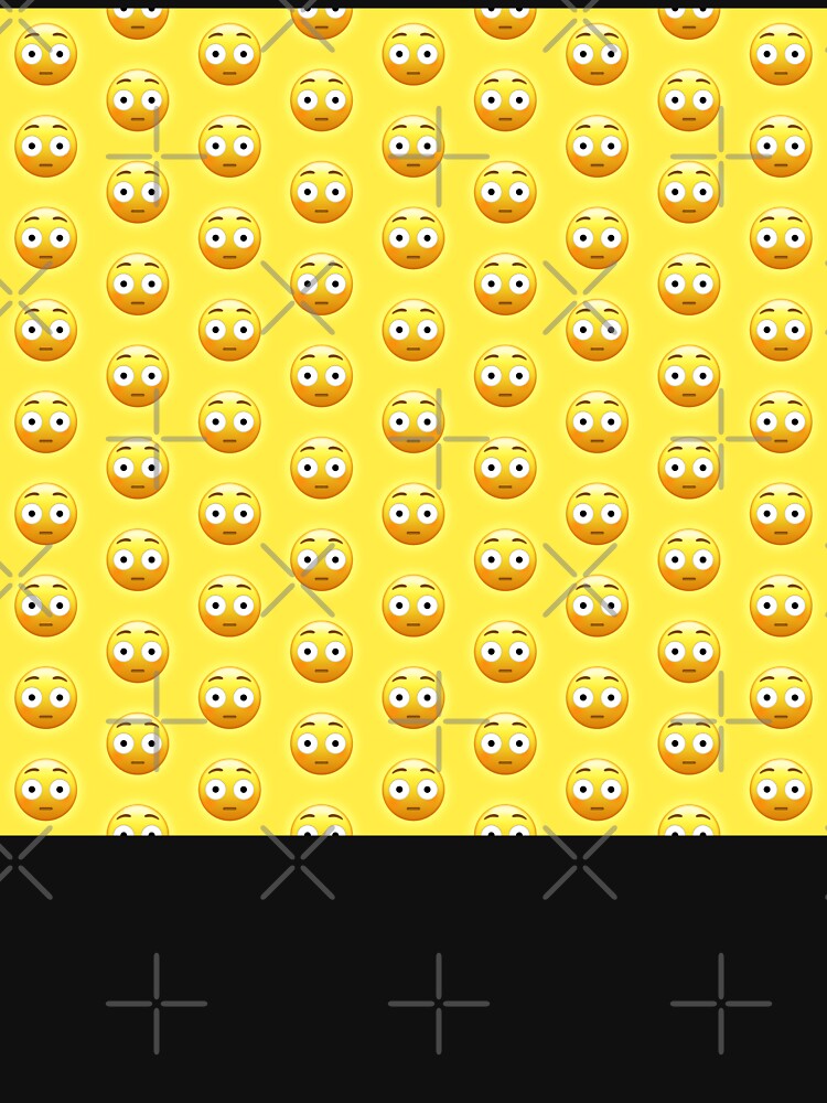 "Flushed Face Emoji Pattern | Pop Art" Essential T-Shirt for Sale by ...