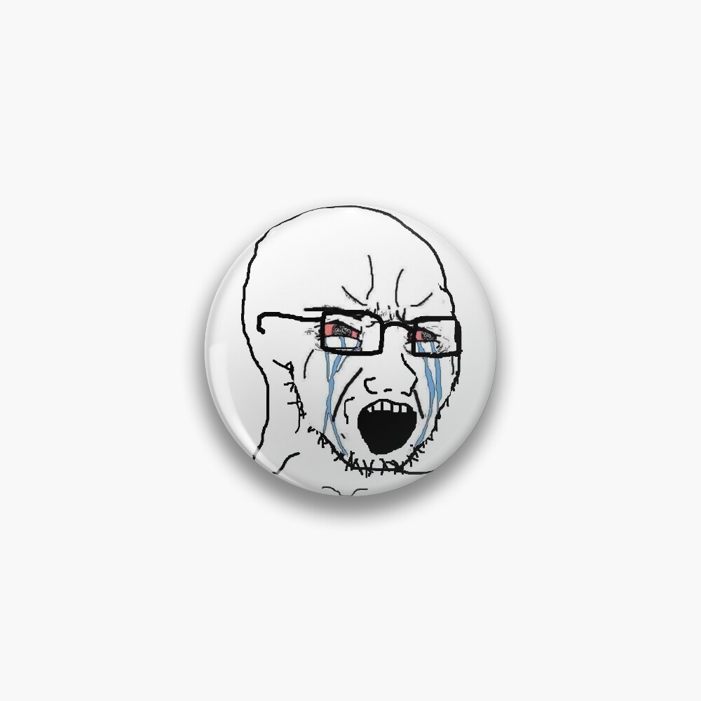 "Sad and Angry Wojak" Sticker for Sale by CadeLand | Redbubble