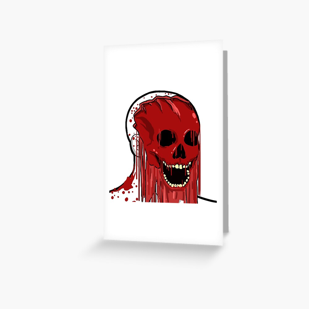 "Bleeding Wojak Meme" Greeting Card for Sale by CadeLand | Redbubble