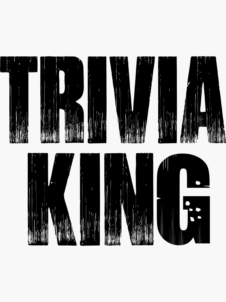 "Trivia King Stickers ,Trivia Day Stickers ,Funny Stickers Trivia Day ...