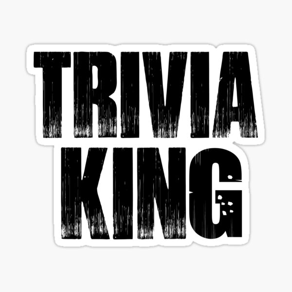 "Trivia King Stickers ,Trivia Day Stickers ,Funny Stickers Trivia Day ...