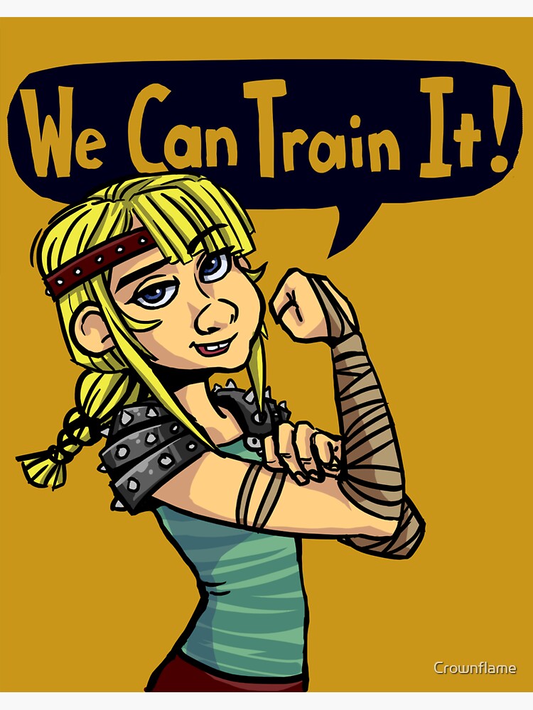 "We Can Train It!" Sticker for Sale by Crownflame | Redbubble