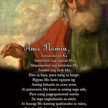"The Lord’s Prayer in Filipino" Poster for Sale by ArmorOfGodStore ...