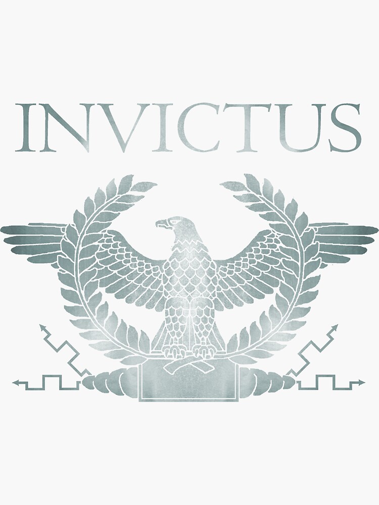 "Roman Silver Invictus Eagle" Sticker by AtlanteanArts | Redbubble