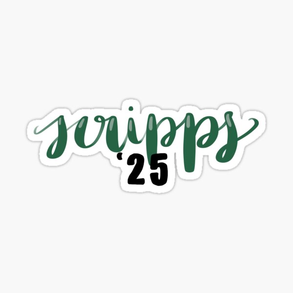 "Scripps '25 " Sticker for Sale by mk913 | Redbubble
