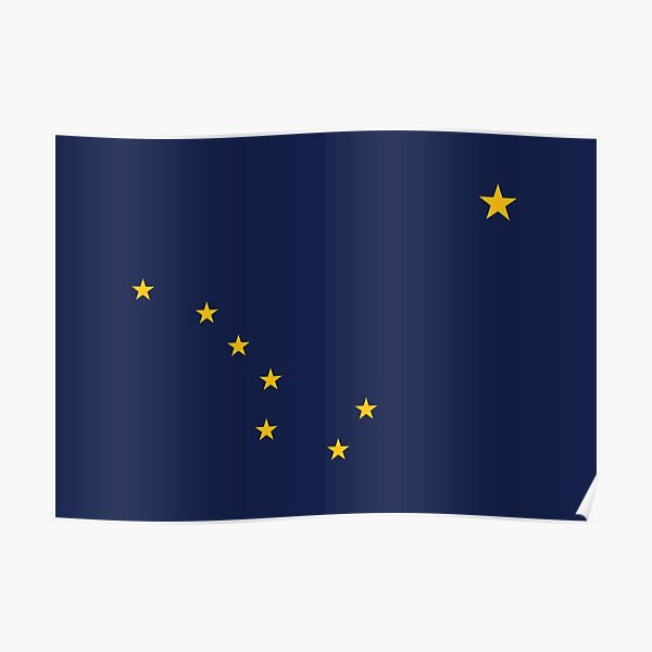 "Alaska State Flag with Big Dipper HD High Quality" Poster for Sale by ...