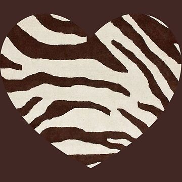 "zebra heart " Sticker for Sale by femme McCulley | Redbubble
