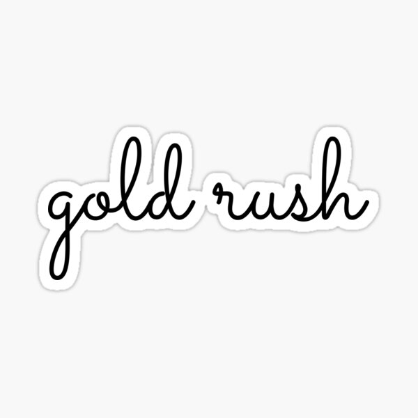 "taylor swift - gold rush " Sticker for Sale by delaneykressler | Redbubble