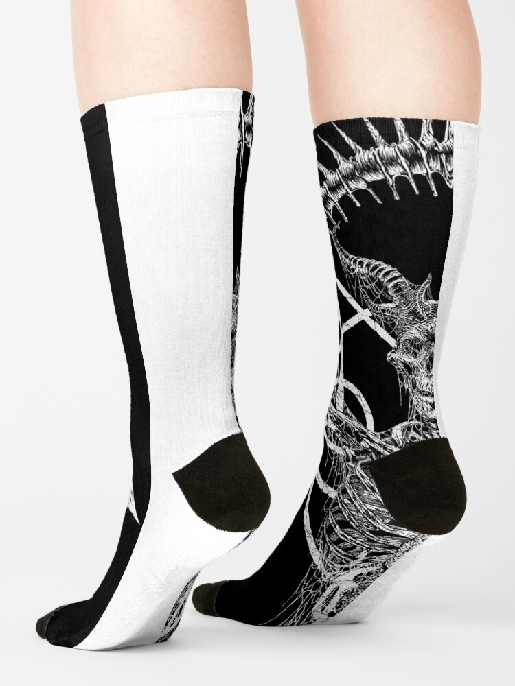 "Double Circle Death Metal" Socks for Sale by davidlange | Redbubble