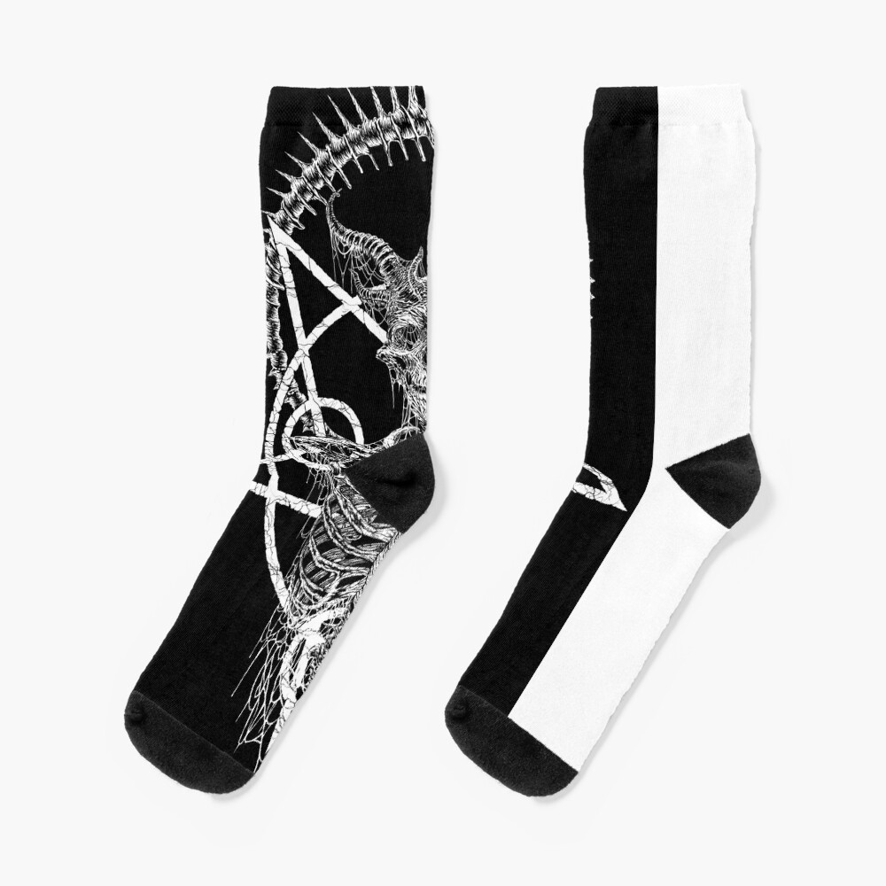 "Double Circle Death Metal" Socks for Sale by davidlange | Redbubble