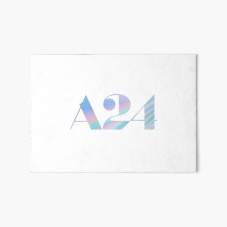 "Rainbow Holographic A24 logo" Art Board Print by Dalaura | Redbubble