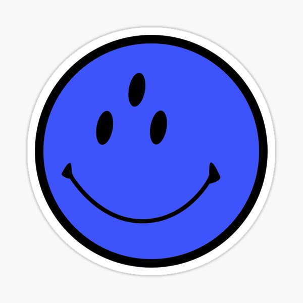 "Third Eye Smiley Face" Sticker by jasonlevin100 | Redbubble