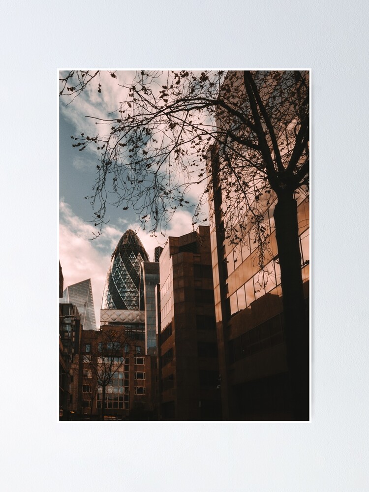 "The Gherkin - London" Poster by ScalaAdAstra | Redbubble