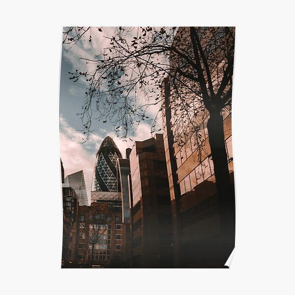 "The Gherkin - London" Poster by ScalaAdAstra | Redbubble