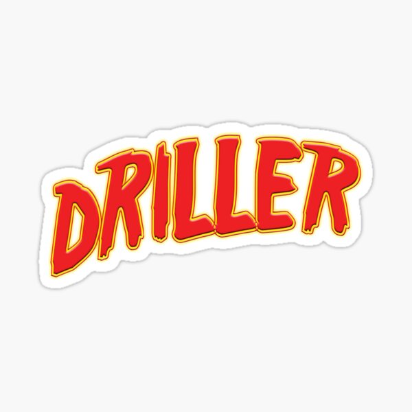 "Driller logo" Sticker for Sale by wildeyemovies | Redbubble