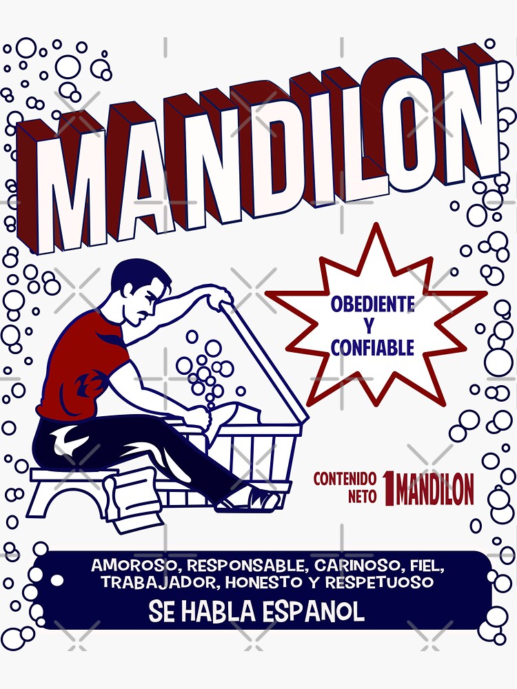 "El Mandilon Funny Mexican Dad Gift" Sticker for Sale by Socami | Redbubble