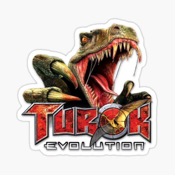 "Turok Evolution Logo" Sticker for Sale by Fireseed-Josh | Redbubble