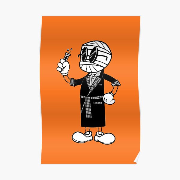 Póster «Hombre invisible de dibujos animados de la vieja escuela» de ...