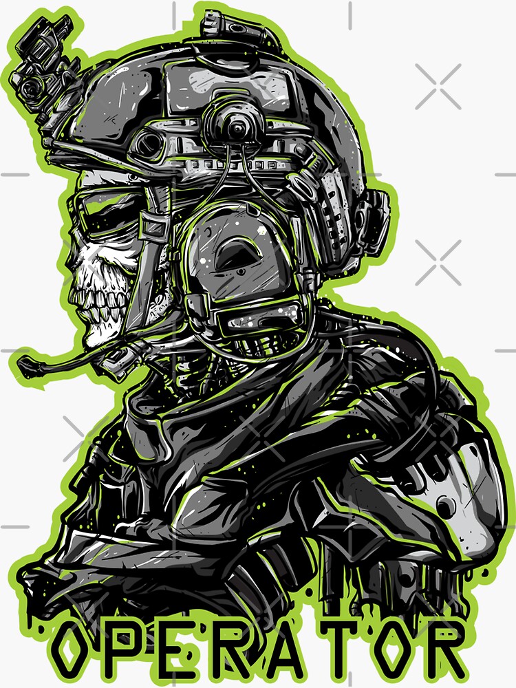 "Operator" Sticker for Sale by SiixIndustries | Redbubble