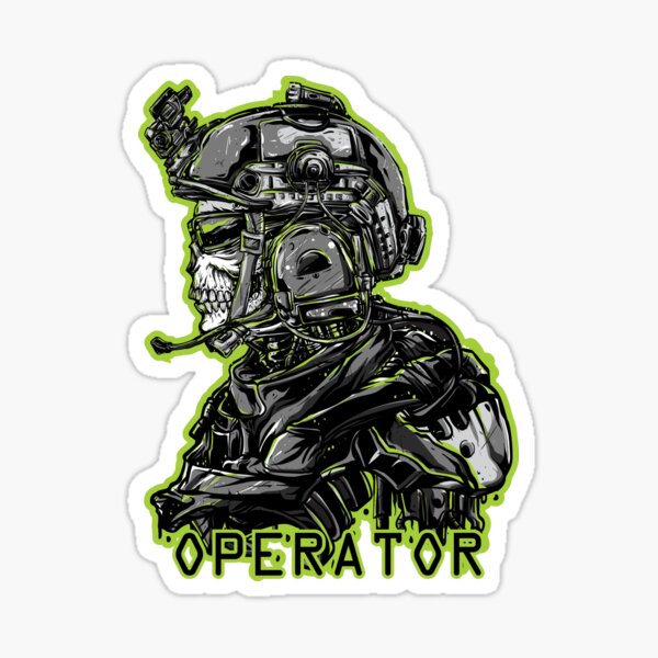 "Operator" Sticker for Sale by SiixIndustries | Redbubble