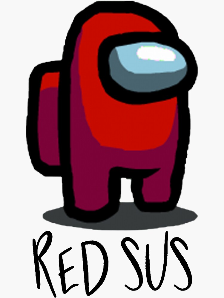 "Red Sus" Sticker by StacysStyle | Redbubble