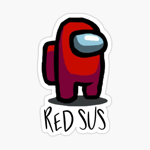 "Red Sus" Sticker by StacysStyle | Redbubble