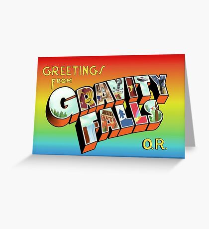 Gravity Falls: Greeting Cards | Redbubble