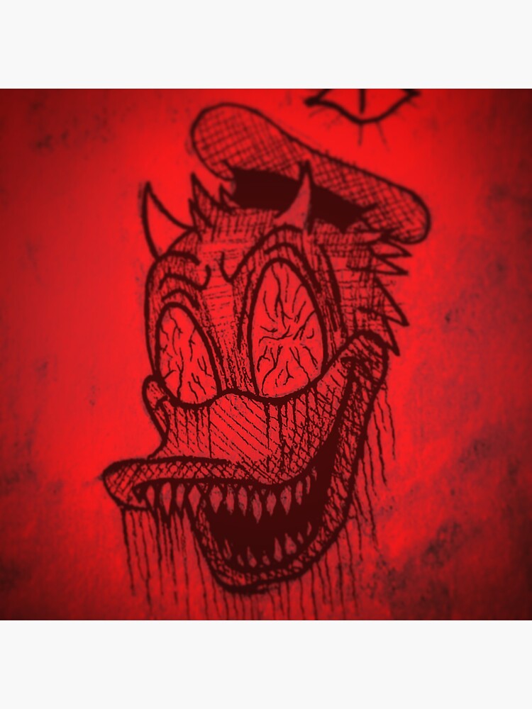 "Demon Duck (red)" Sticker by punkzombiejesus | Redbubble