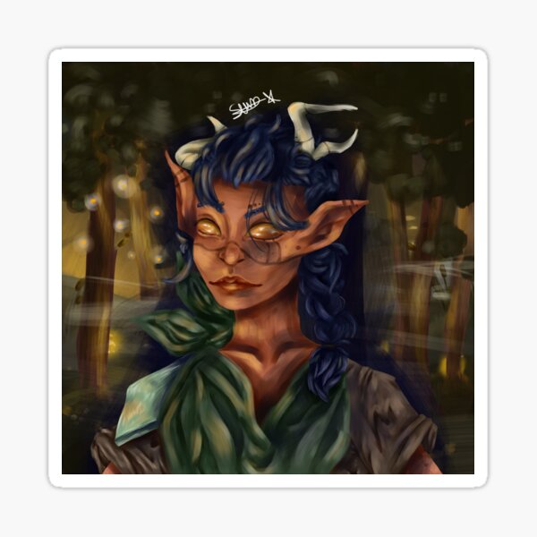 "DND Forest Fae" Sticker for Sale by SkwidSushi | Redbubble