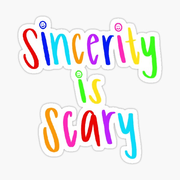 "The 1975 ‘sincerity is scary’ inspired " Sticker for Sale by ...