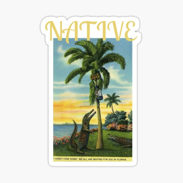 "Florida native alligator t shirt and swag " Sticker for Sale by ...