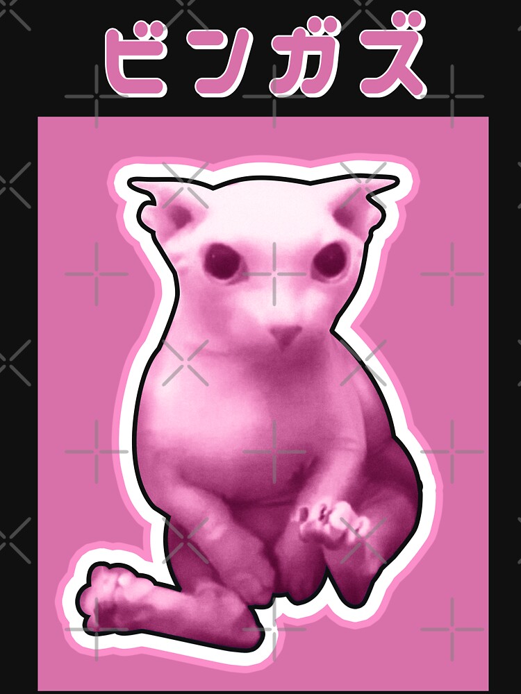 "Bingus Cat Kawaii on Black" T-shirt for Sale by Rzera- | Redbubble ...