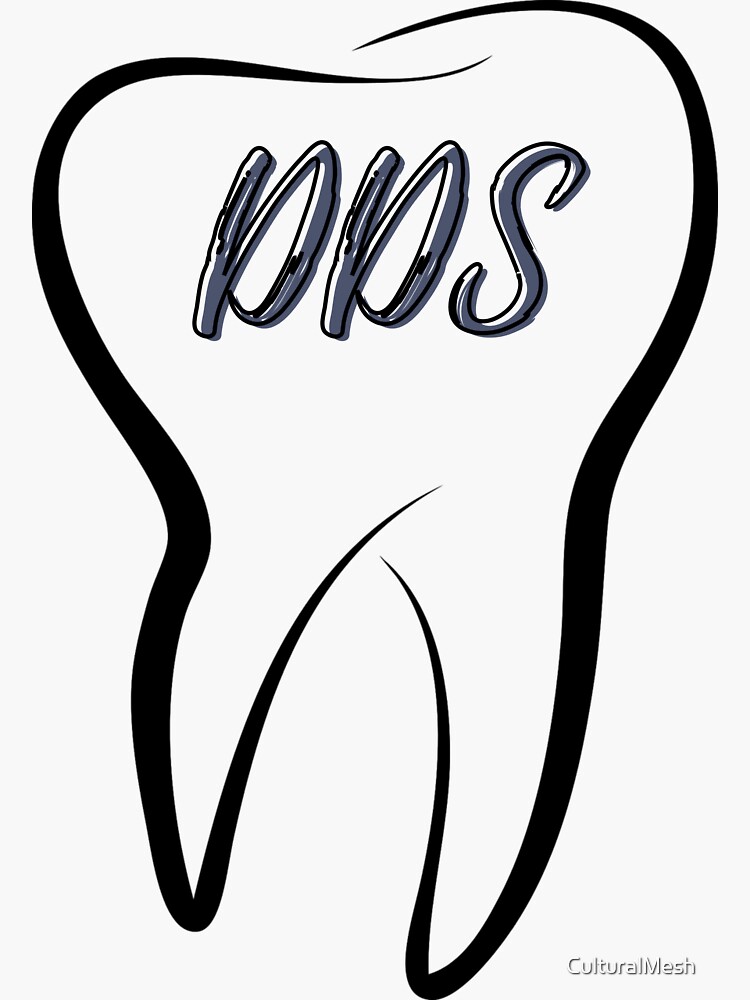 "DDS Tooth Logo" Sticker for Sale by CulturalMesh | Redbubble