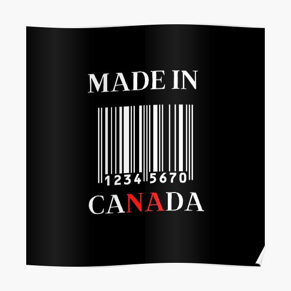 "Canada barcode" Poster for Sale by Motivationftp | Redbubble