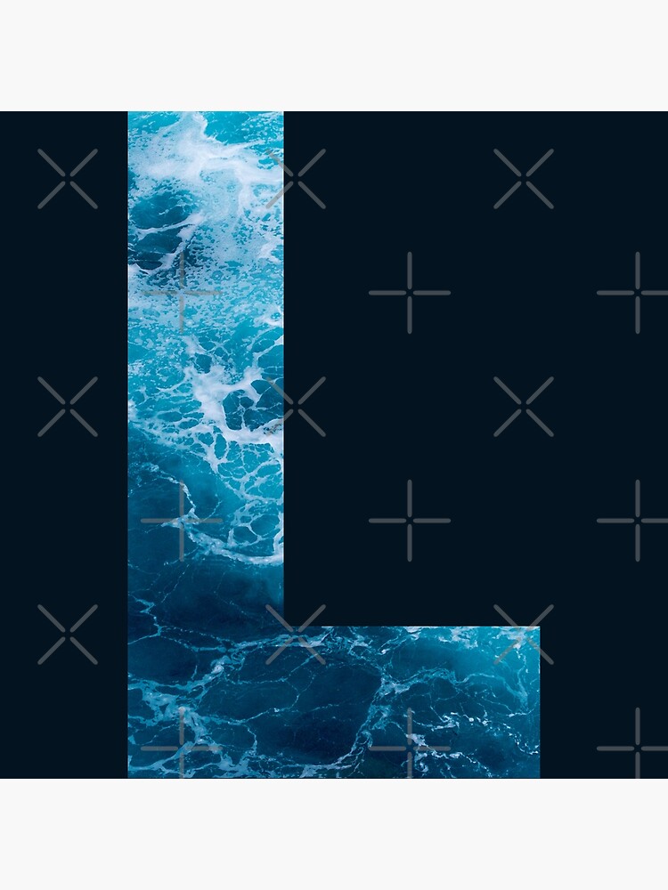 "Ocean Waves Letter L" Poster by LiveAndGlow | Redbubble