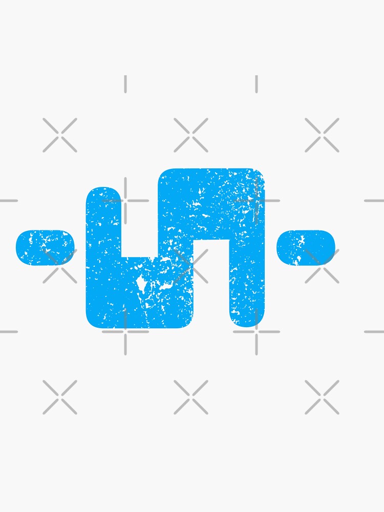 "Creative Design In Blue Color." Sticker for Sale by BACK-BENCHER ...