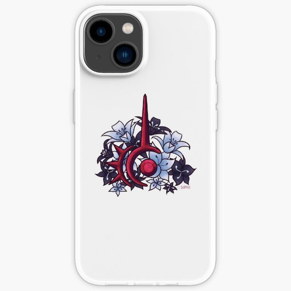 "FFXIV Red Mage Job Symbol with Flowers" iPhone Case for Sale by ...