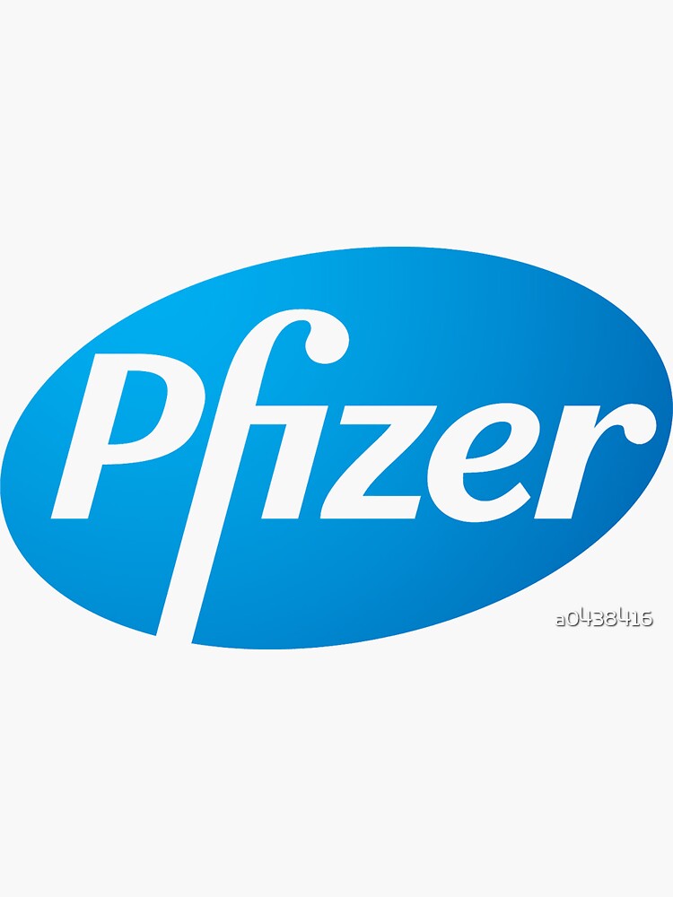 "Pfizer logo" Sticker for Sale by a0438416 | Redbubble