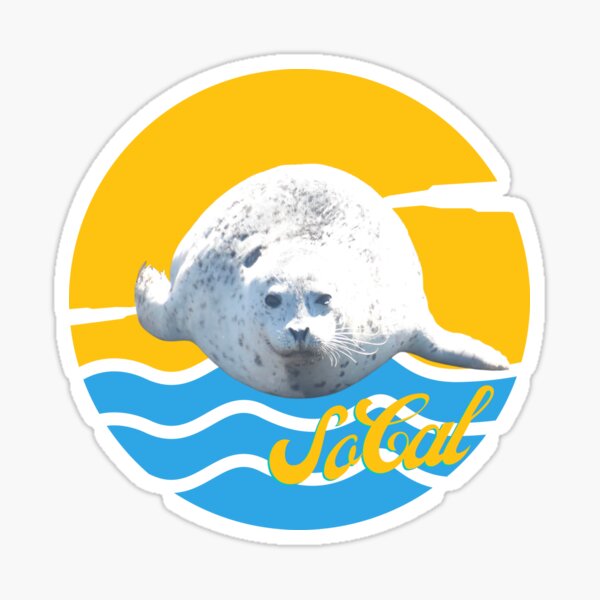"White Seal So Cal Logo San Pedro, California" Sticker for Sale by ...