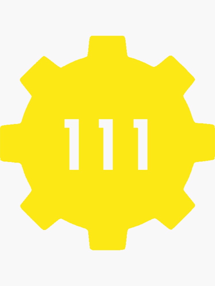 "Vault 111" Sticker for Sale by HumorousChap | Redbubble