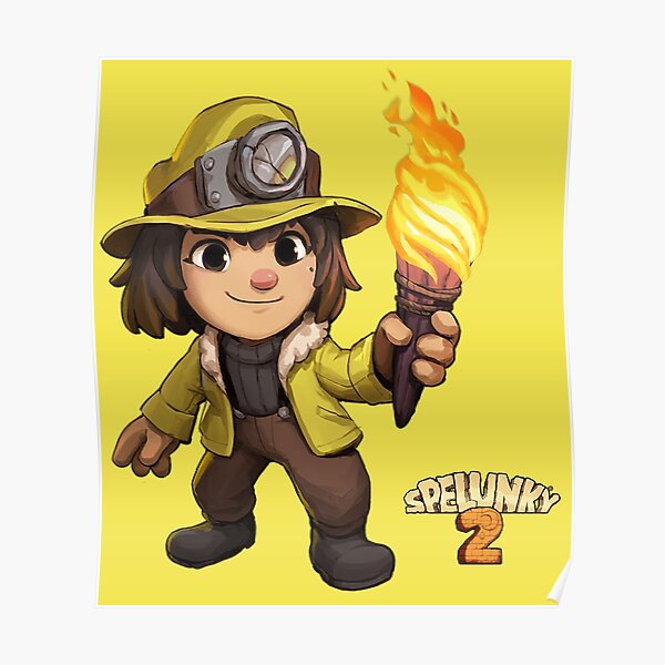 "Ana Spelunky - Spelunky 2" Poster for Sale by remembermekid | Redbubble