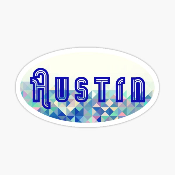 "Austin Sticker" Sticker by cgolson73 | Redbubble