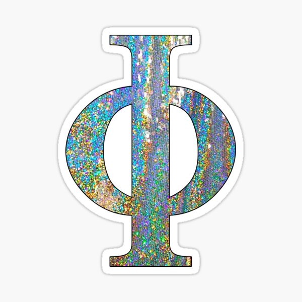 "Holographic Phi" Sticker for Sale by artbysydsyd | Redbubble