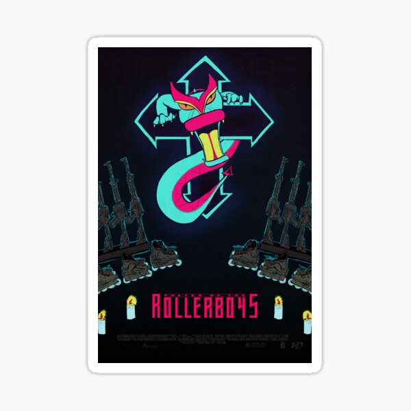 "Prayer of the rollerboys" Sticker for Sale by Edwin Urena | Redbubble