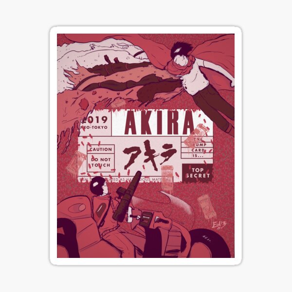 "Akira" Sticker for Sale by Ed13 | Redbubble