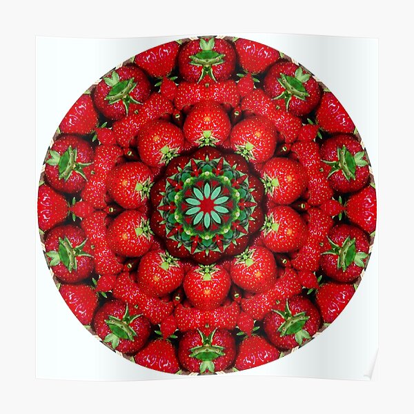 Póster «Mandala de la estación de la fresa k4 1157» de rvjames | Redbubble
