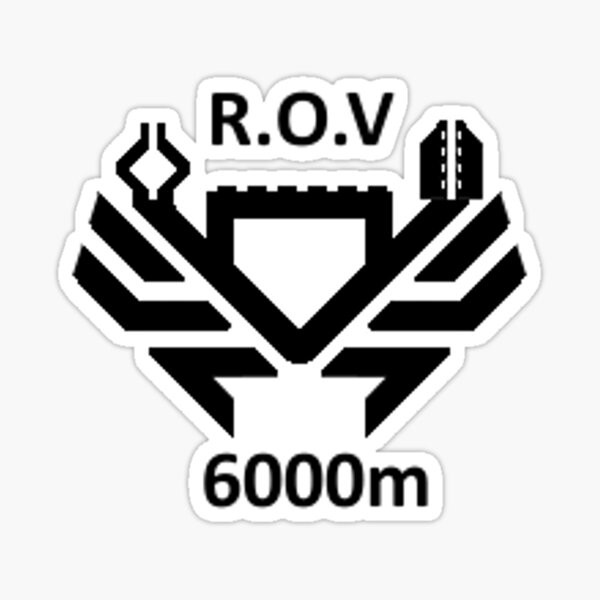 "rov black logo" Sticker by fremtouch | Redbubble