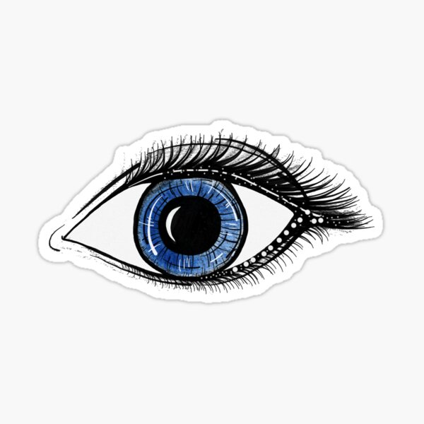 "Deep Blue Eye" Sticker for Sale by IvonaVargek | Redbubble